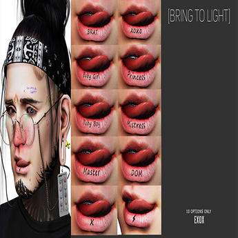Second Life Marketplace - [BTL Tattoos] - Lip Tattoos V.3 [ADD TO UNPACK]